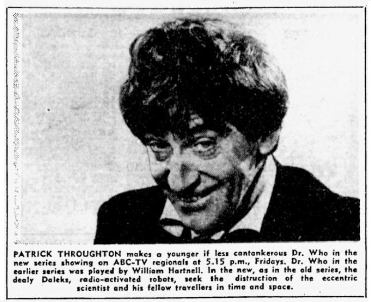 Patrick Troughton makes a younger if less cantankerous Dr. Who - The ...